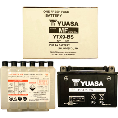 Yuasa YTX9 BS MF Motorcycle Battery